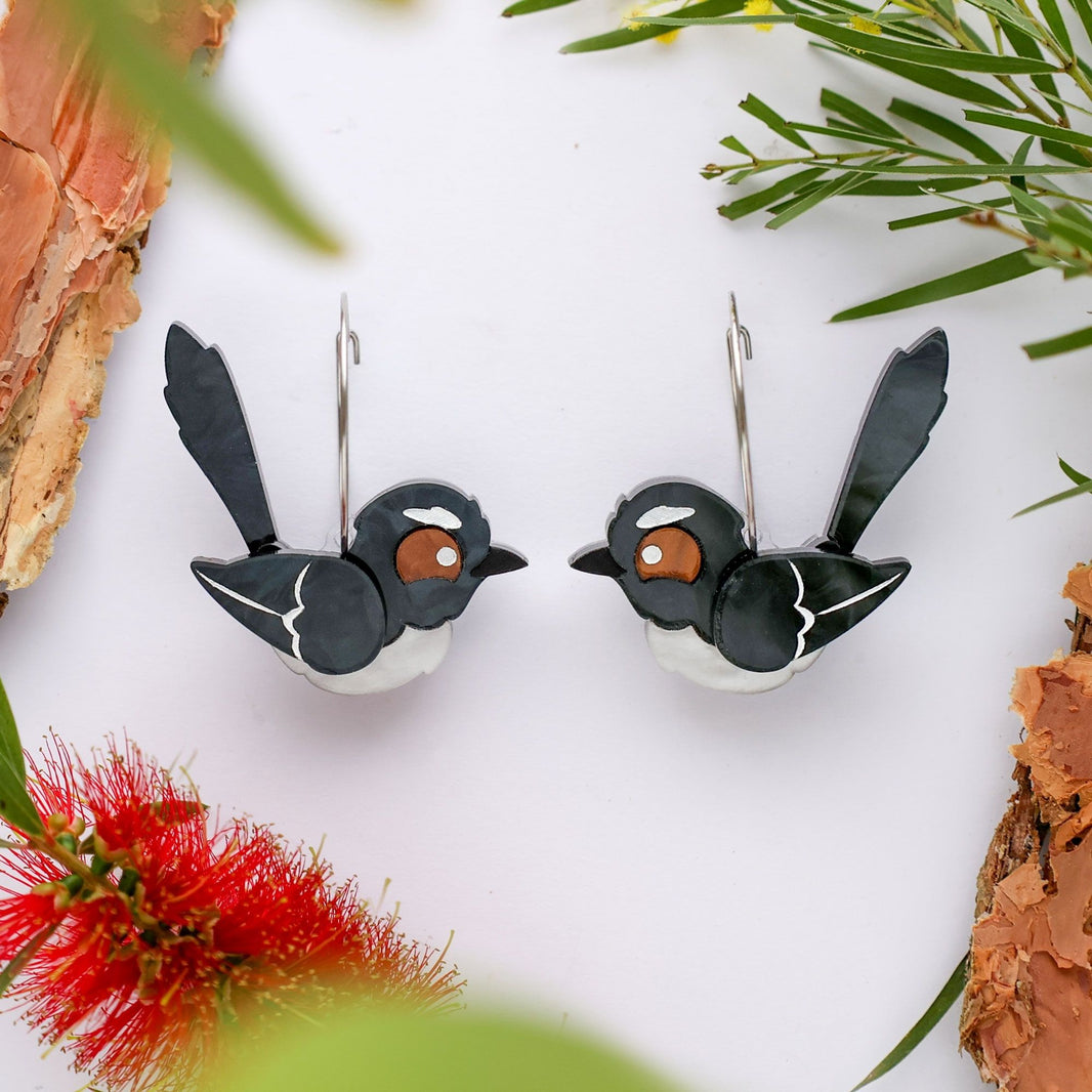 BINKABU | Statement Dangle Bird & Parrot Earrings